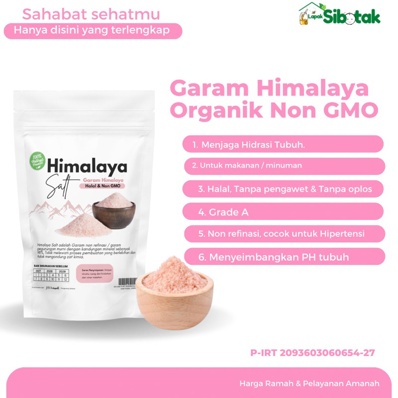 Himalaya SALT / HIMALAYAN SALT HALAL & NON GMO 1kg | Shopee Malaysia