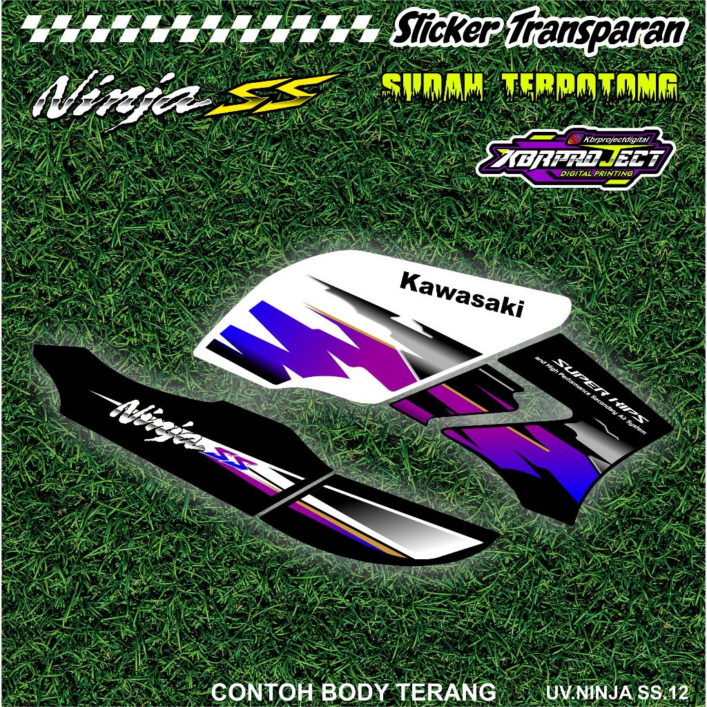 NINJA SS Transparent Variation Striping Kode12 KAWASAKI PREMIUM ...