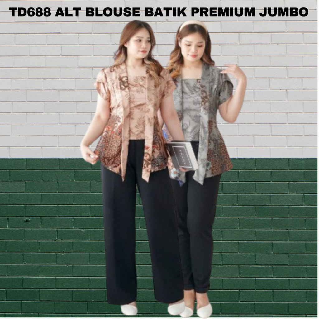 Td688 ALT KEBAYA Women Tops BATIK Women XXL JUMBO PLUS SIZE MODERN ...