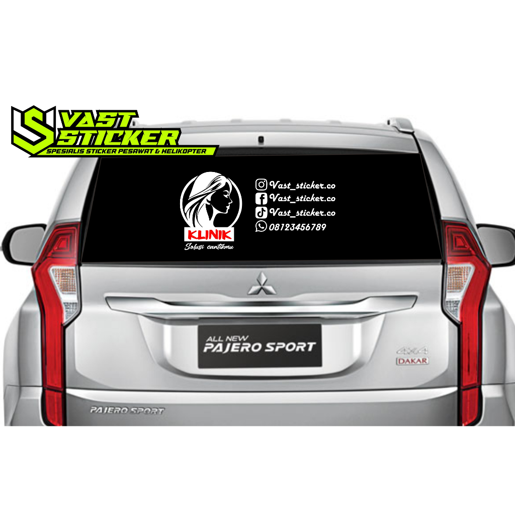 Custom Car Sticker Name Logo Company Logo Community Business Advertising | Shopee Malaysia