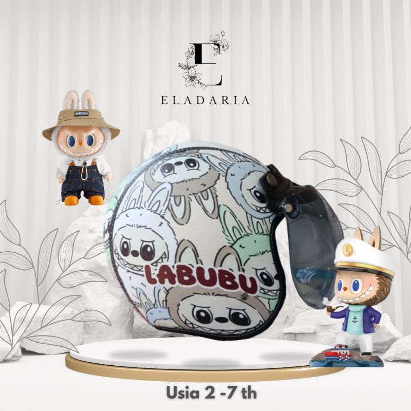 Bogo Helmet for Children 2 3 4 5 6 Years Labubu Macaron Viral SNI Cute ...
