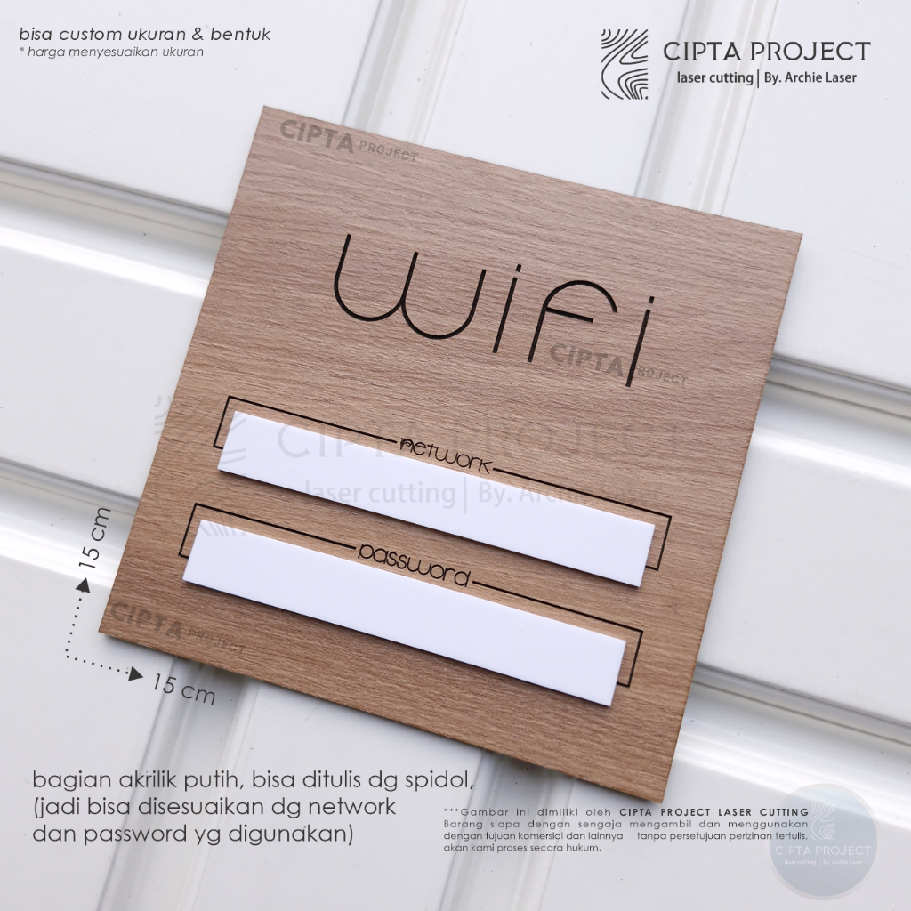 Wifi Password Sign Board | Wifi Sign Board Label Area Wooden Sign Board ...