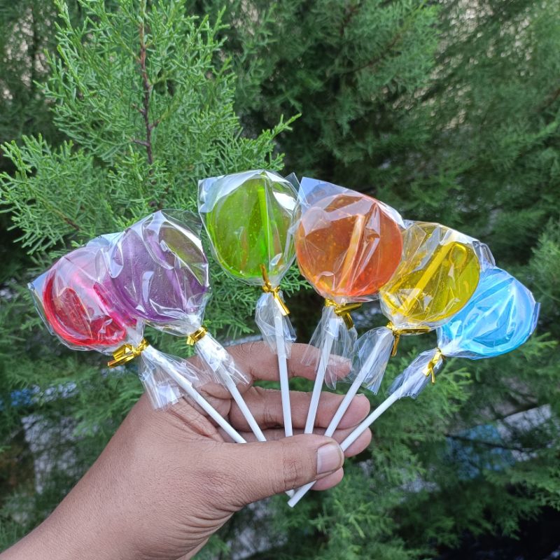 Original COLORFUL CLEAR LOLIPOP CANDY CONTAINS 20 PCS | Shopee Malaysia