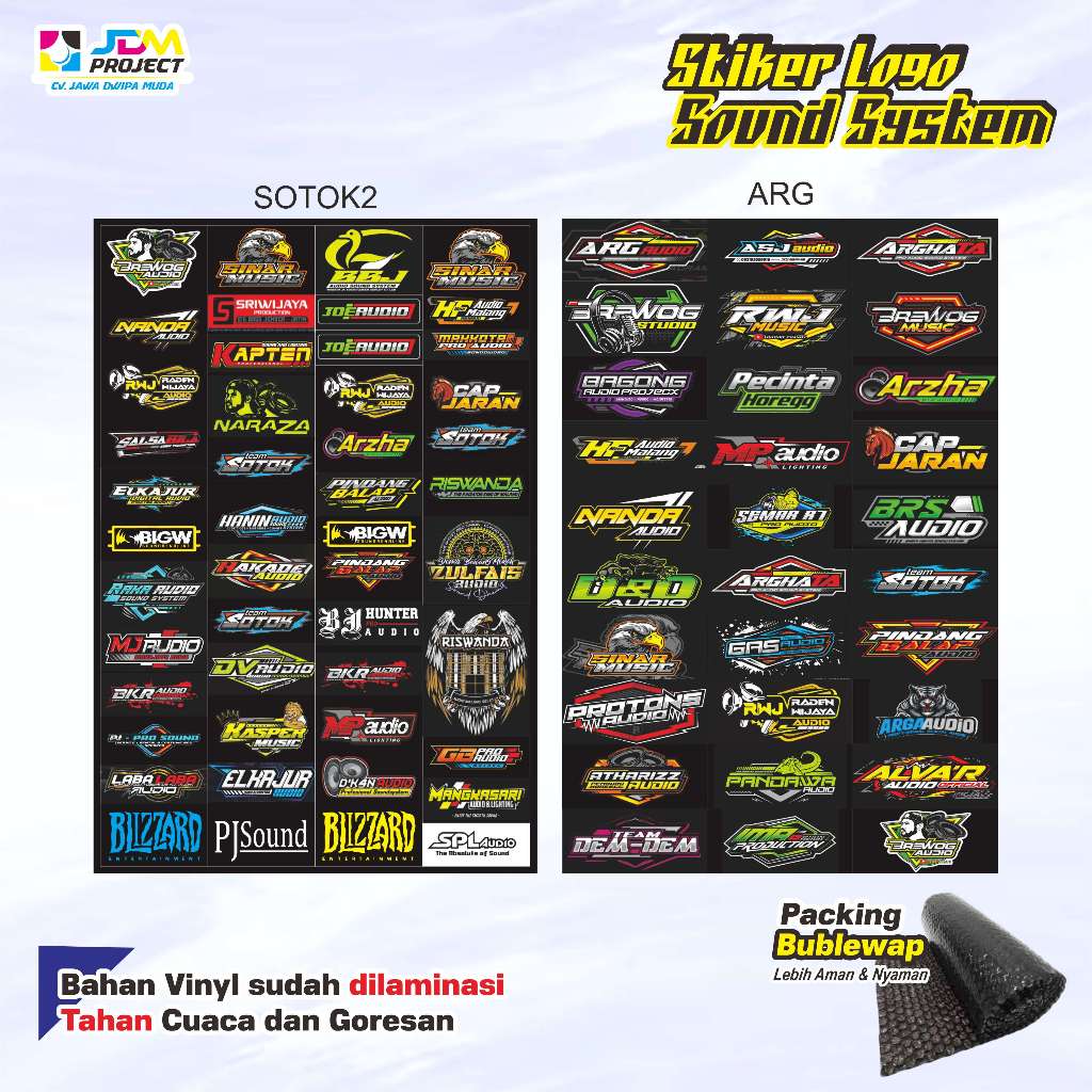 Jdm Project - Sound System Sticker | Audio Stickers | Audio Sound ...