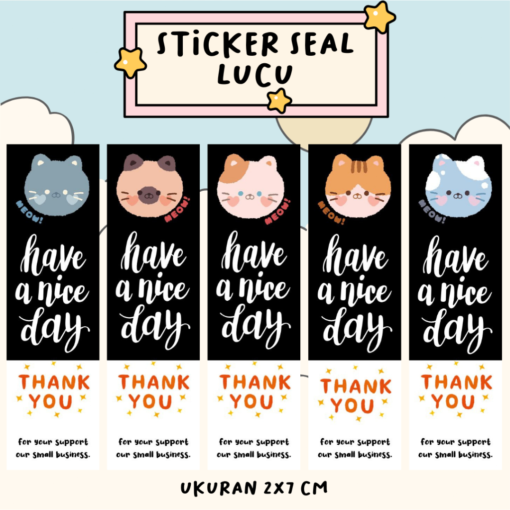 (100 Pcs) JAR SEAL STICKER/CUTE SEAL STICKER PACKAGE SEAL STICKER BOX ...