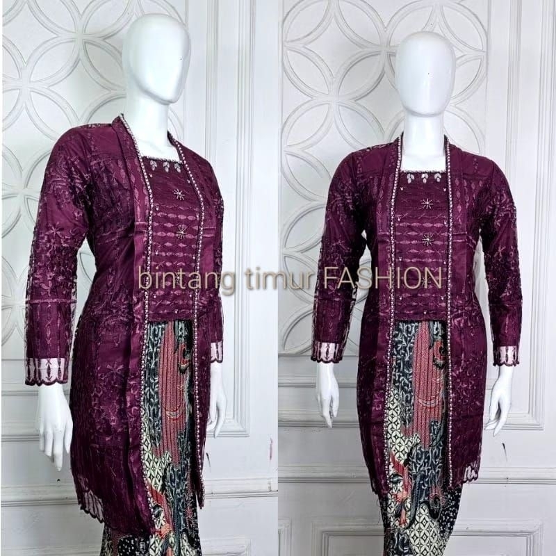 Modern sequin kubaru kebaya / wedding kebaya / modern kebaya / uniform ...