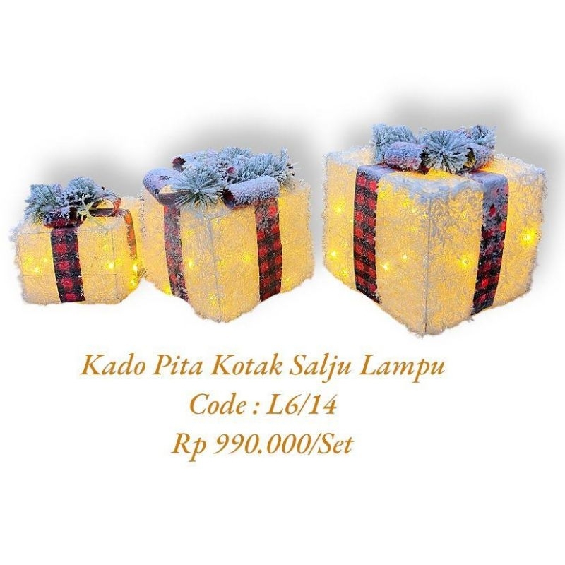 3 LED Snow Christmas Gift Set Display | Shopee Malaysia