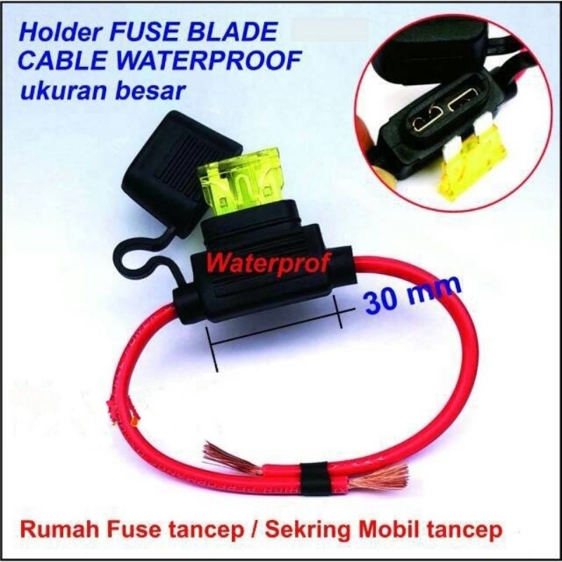 Holder/ Fuse Blade Housing Plug In Big Small/Mini WATERPROOF Cable | Shopee Malaysia