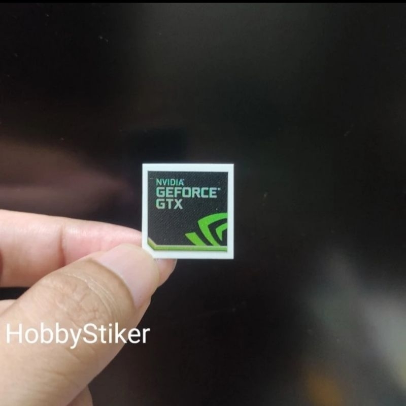Custom nvidia gtx stickers with hologram effects for pc laptop | Shopee ...