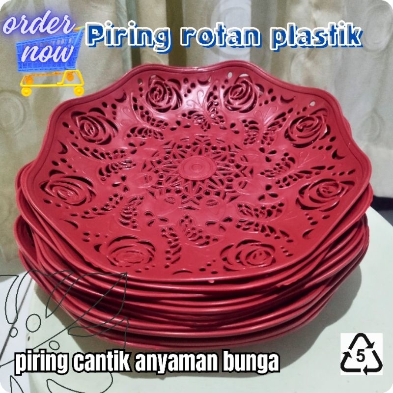 Plastic woven plates/THICK plastic rattan plates) | Shopee Malaysia