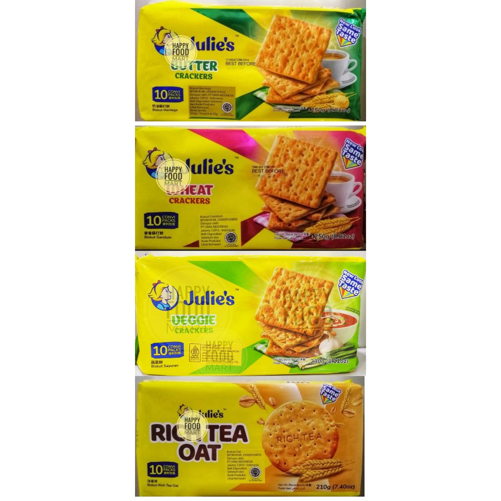 [HALAL] Julie's BUTTER CRACKERS/JULIES RICH TEA OAT/TEGA BISCUITS/DRIED ...