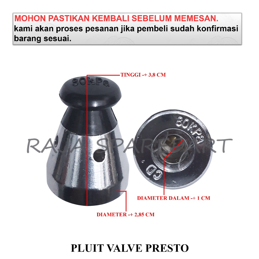Presto PAN PLUIT / PRESTO PLUIT TO CLOSE PAN / PRESTO VALVE PLUIT ...