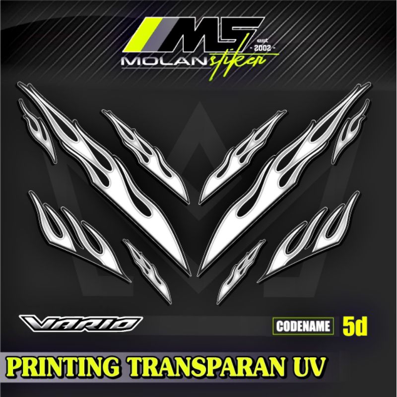 PUTIH Decal Sticker Striping Transparent Variation Uv Vario 110 Old ...