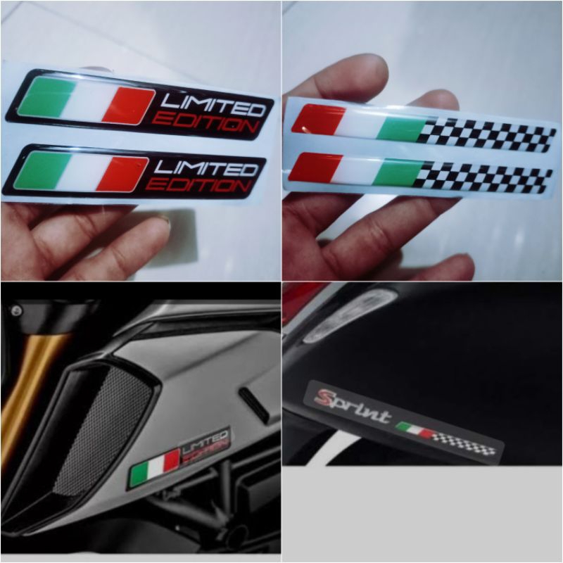 Italy LIMITED EDITION emblem 3D embossed emblem | Shopee Malaysia