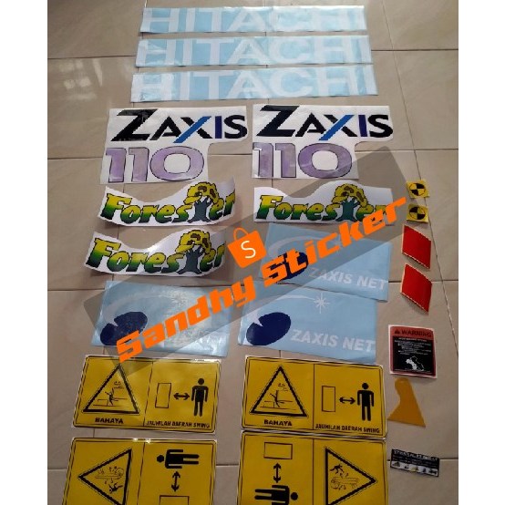 Hitachi Zaxis ZX 110 Forester Zaxis Net Excavator Sticker Heavy ...