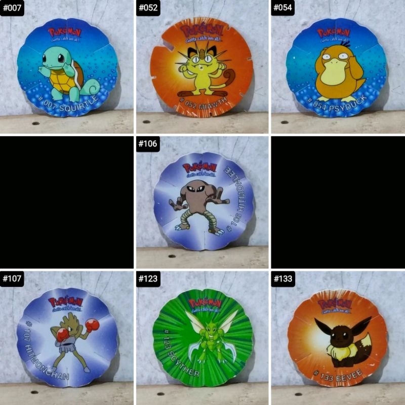 Tazos POKEMON Original Spin Smash Generation I, Part. 2 | Shopee Malaysia