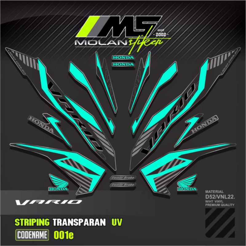 Decal Sticker Striping Transparent Variation Uv All New Vario 125 2024/ ...