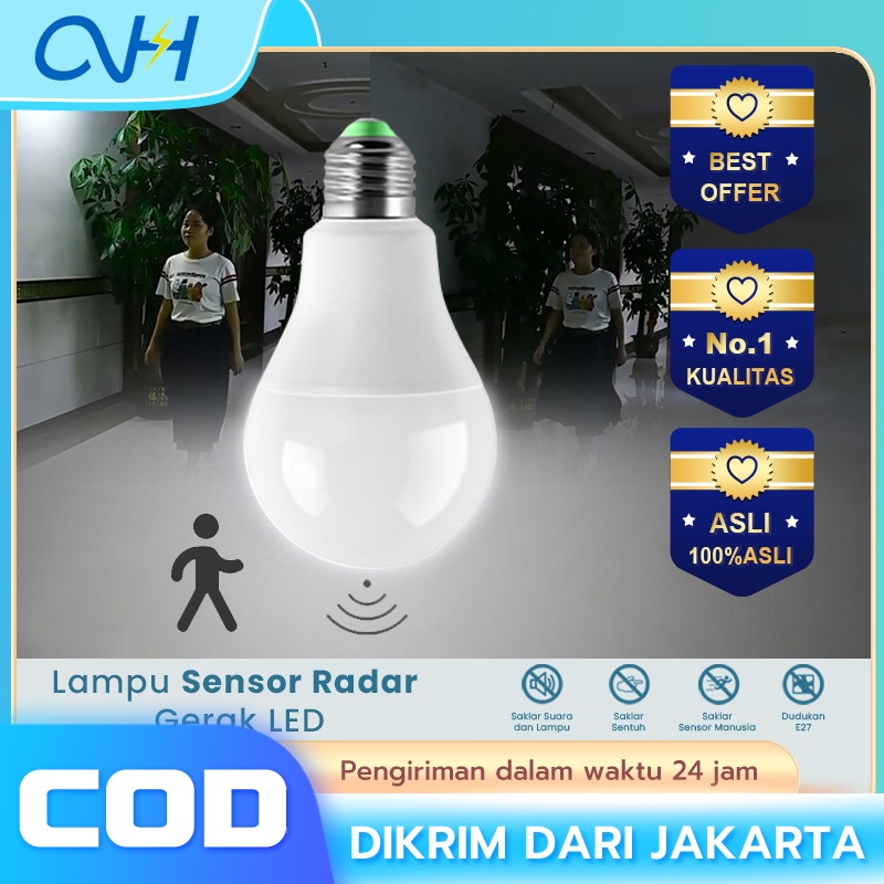7w 12W 18W Fitting E27 Motion Sensor LED Bulb Light/Automatic Night ...