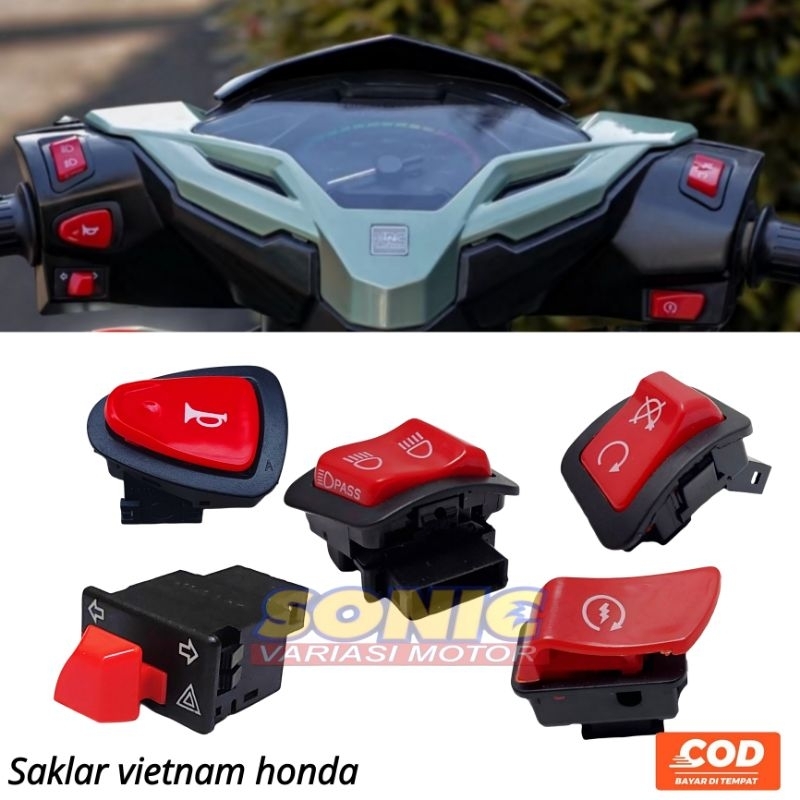 Honda VIETNAM SWITCH HAZARD SEIN HORN IDLING DIM STARTER SWITCH ...