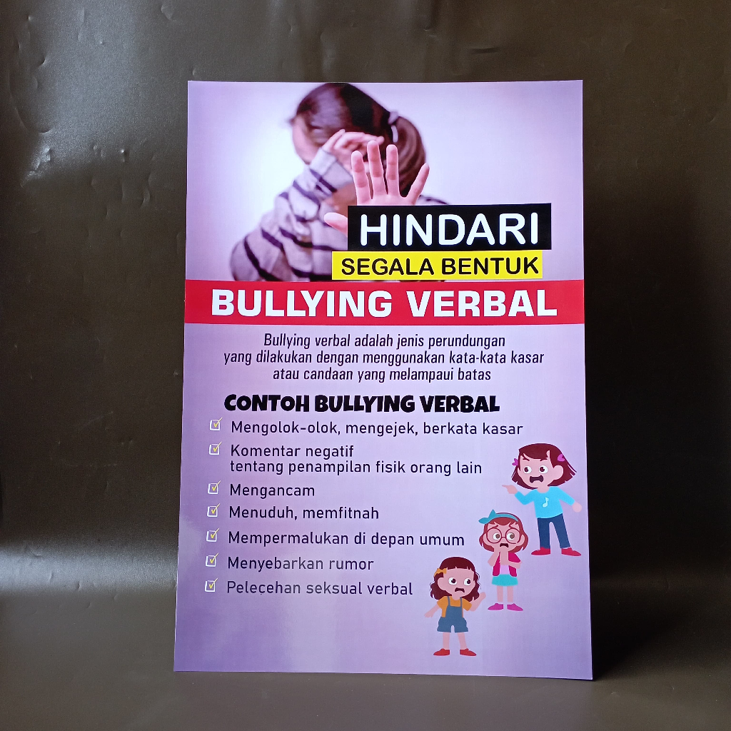 Stop Bullying Poster | Avoid All Verbal Bullying Shapes | Stop ...