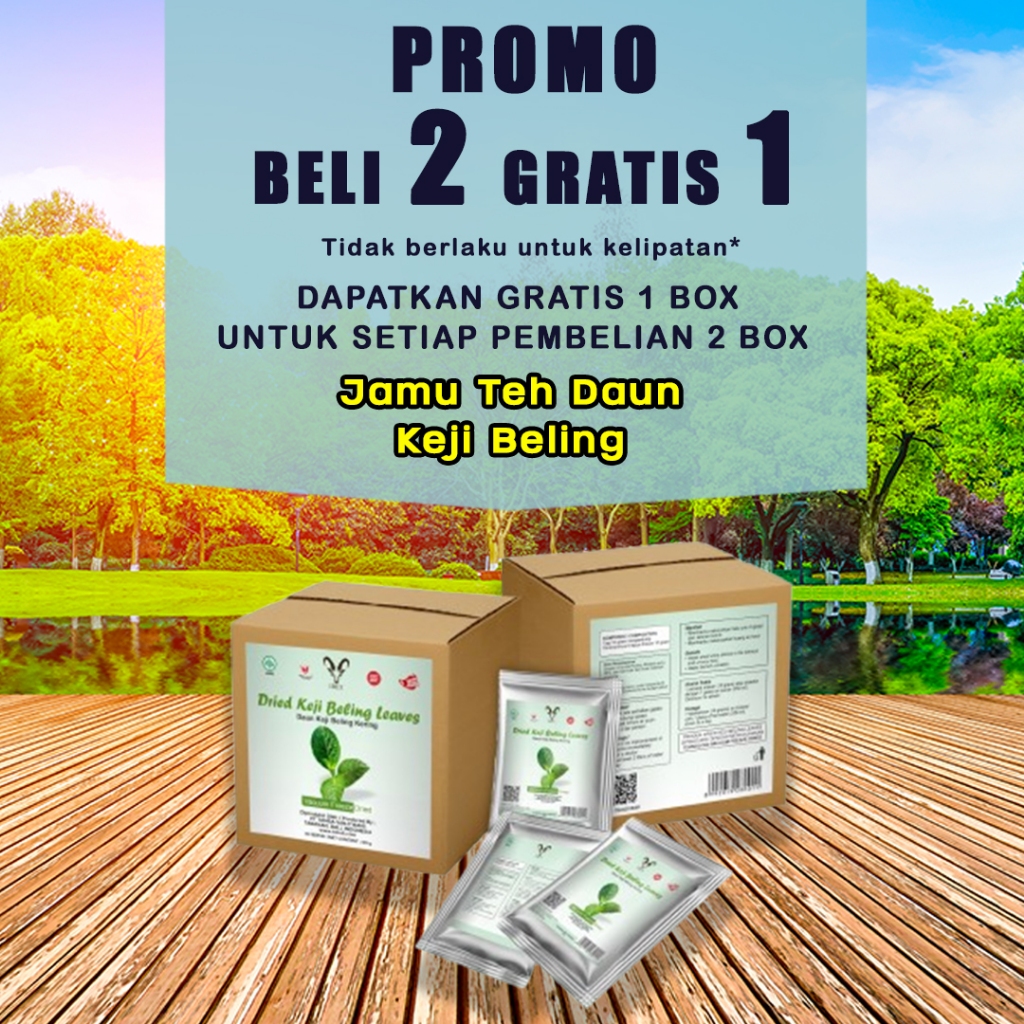 Buy 2 GET 1 FREE! Ibex - Jamu Keji Beling Leaf Tea / Original Fresh ...