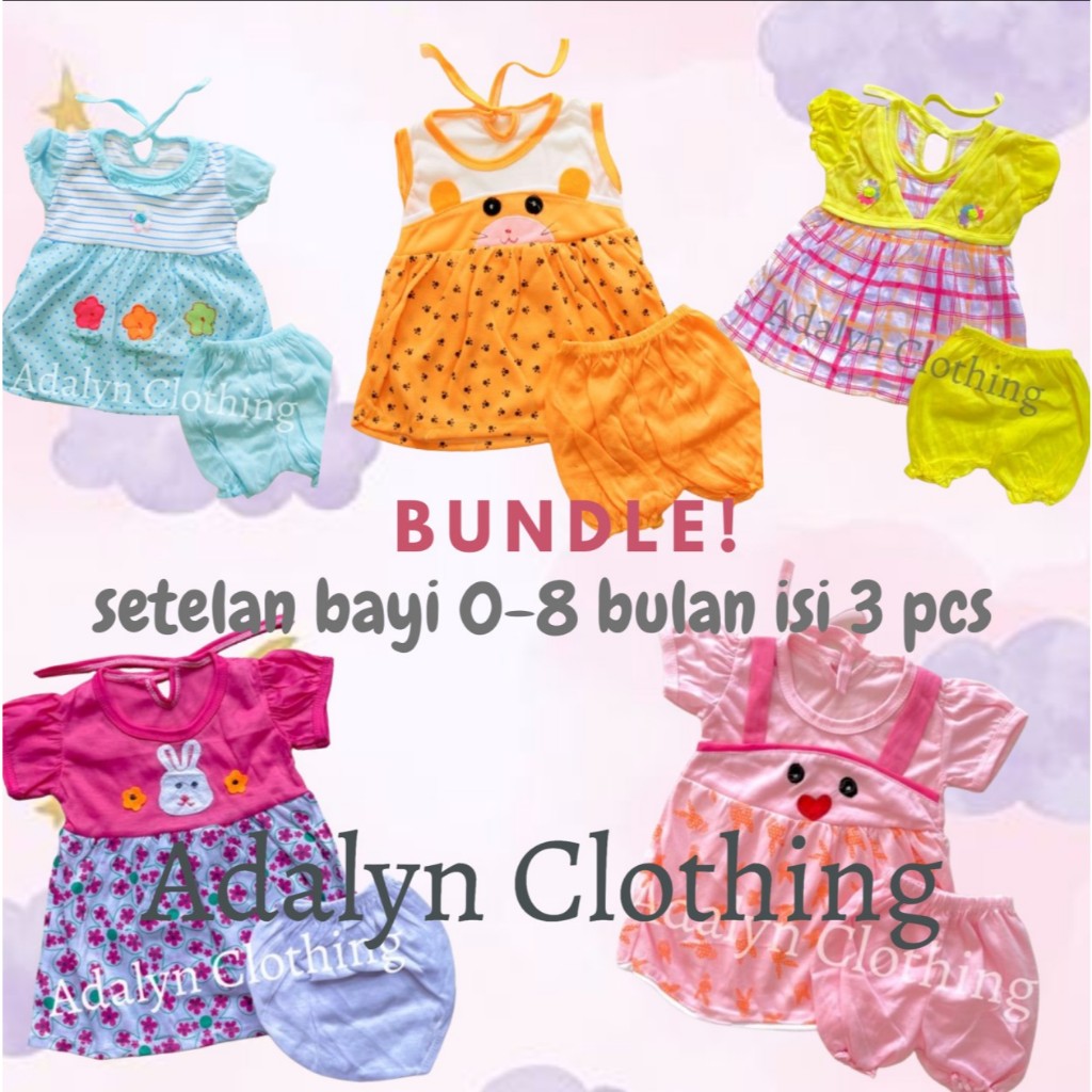 Adalyn Clothing - Bundle gets 3 pcs! Baby suit 0 - 8 months / newborn ...