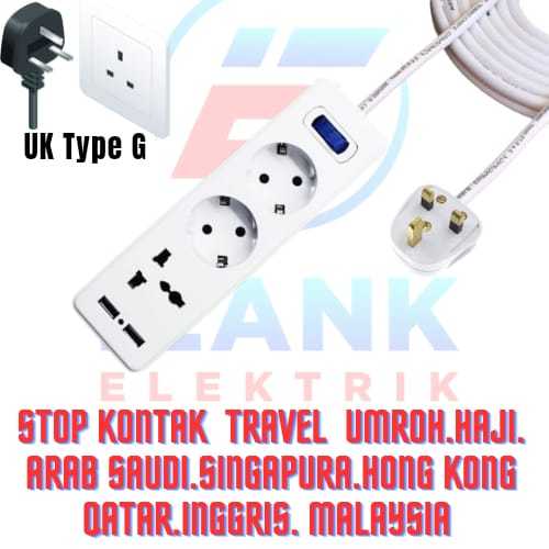 Saudi Arabian / Singapor / Malaysia / Hong Kong Travel 3 foot socket ...
