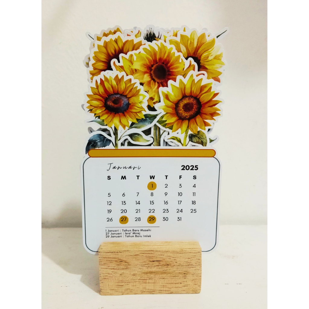 2025 Aesthetic Desk Calendar Mini Calendar 2025 | Shopee Malaysia