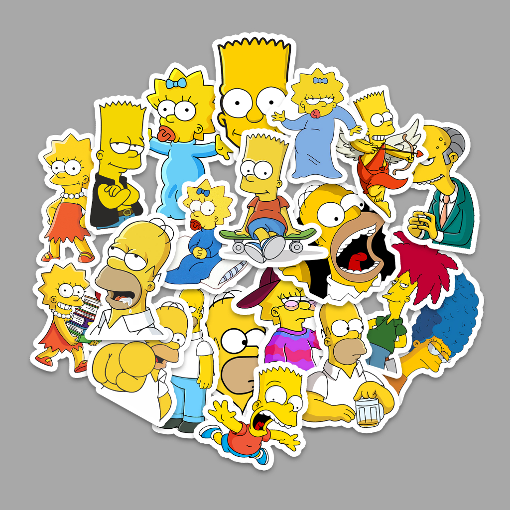 Sticker PACK - THE SIMPSONS | Suitcase STICKER TUMBLER STICKER HELMET ...