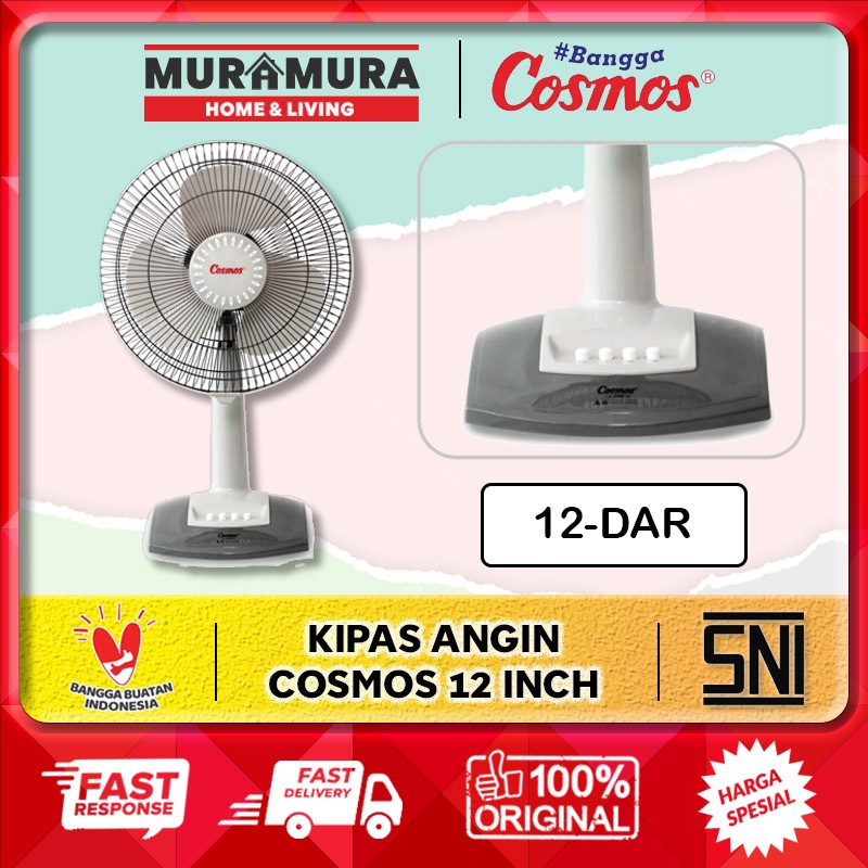 Fan / Table Fan / Desk Fan COSMOS 12-DAR 12 INCH | Shopee Malaysia