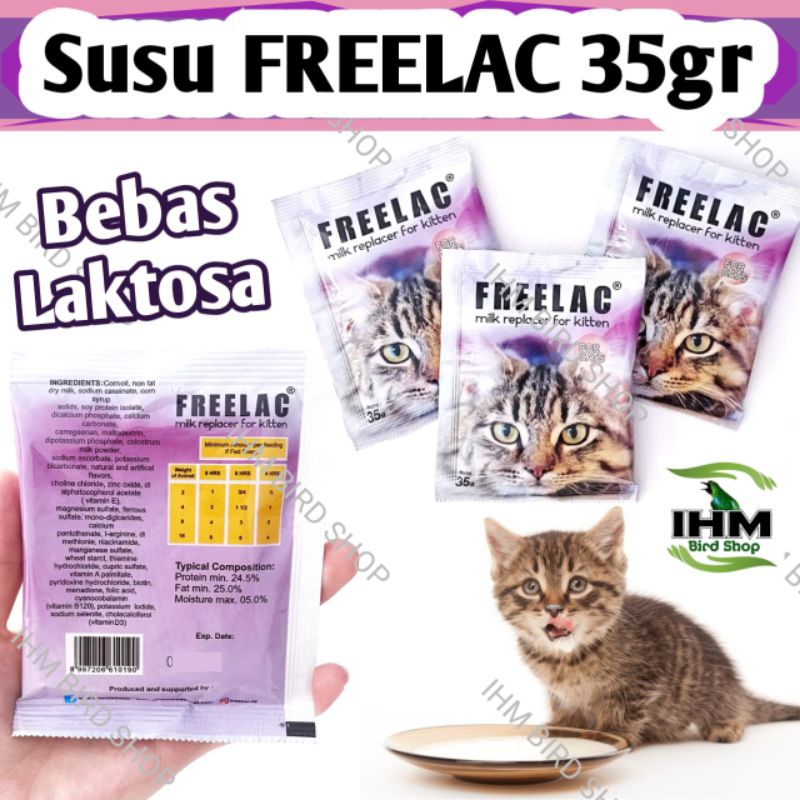 IHM - Freelac Cat Milk Kitten Milk Replacer Free Lactose Sachet 35gr ...