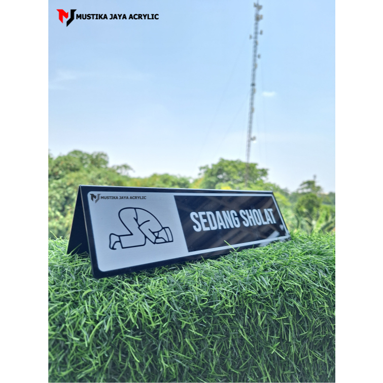 Acrylic sign that says a break sign and praying Warning Table sign ...
