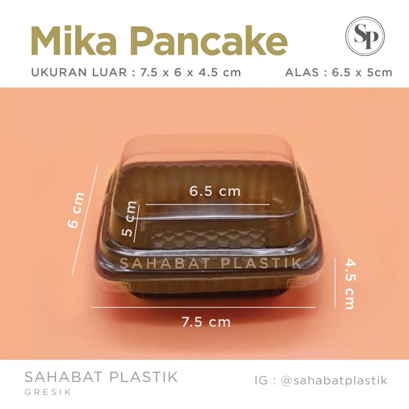 (content 50) MIKA PANCAKE DURIAN MINI / MIKA BROWNIES MINI / TRAY MOCHI ...