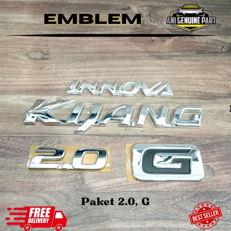 Complete Old Kijang Innova Writing Luggage Emblem Logo Types G, V, E ...