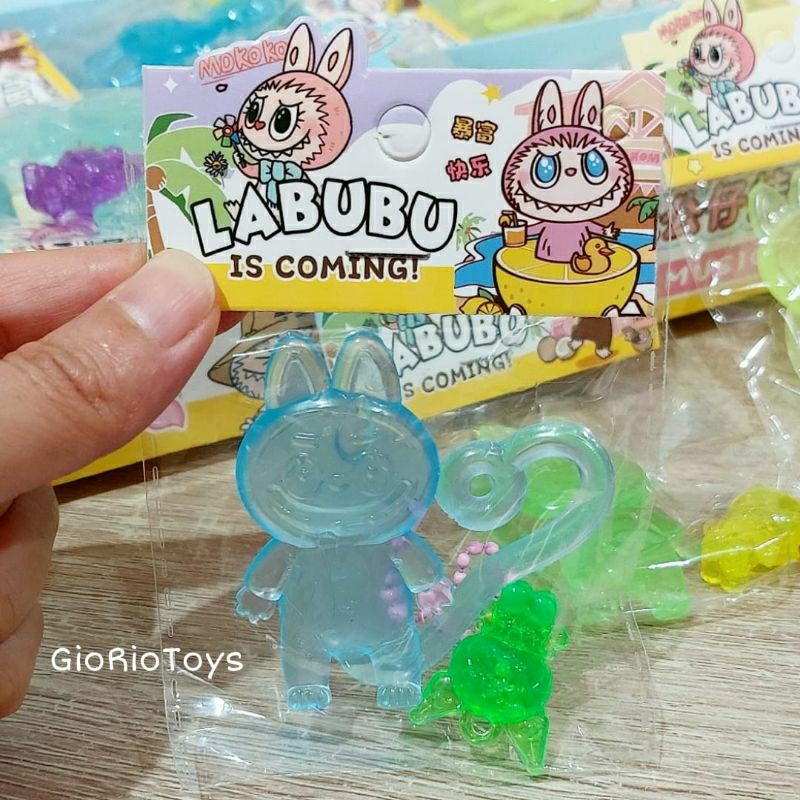 Taba Squishy Jelly Labubu Chewy Elastic Cute with Sanrio Keychain Beads ...