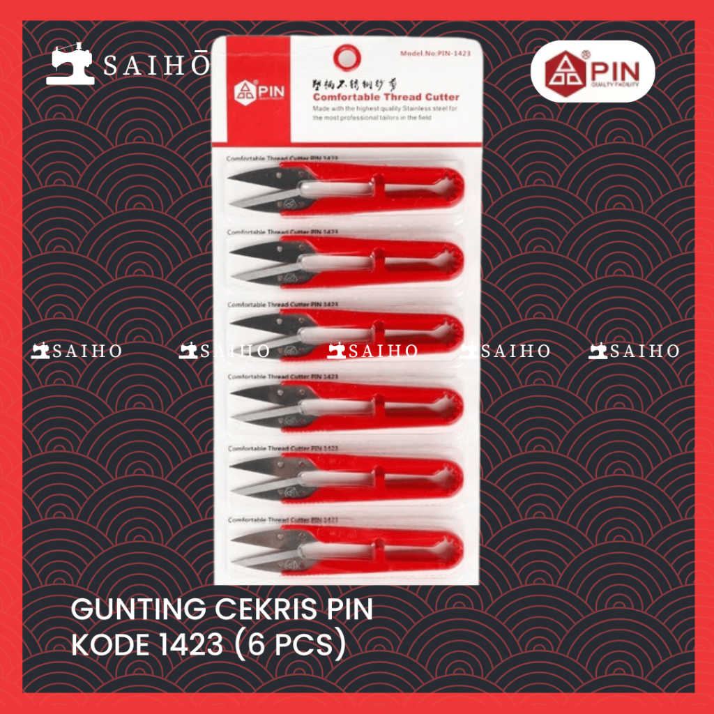 MERAH Pin 1423 Thread Cutting Scissors / Cekris / Thread Cutter Red ...