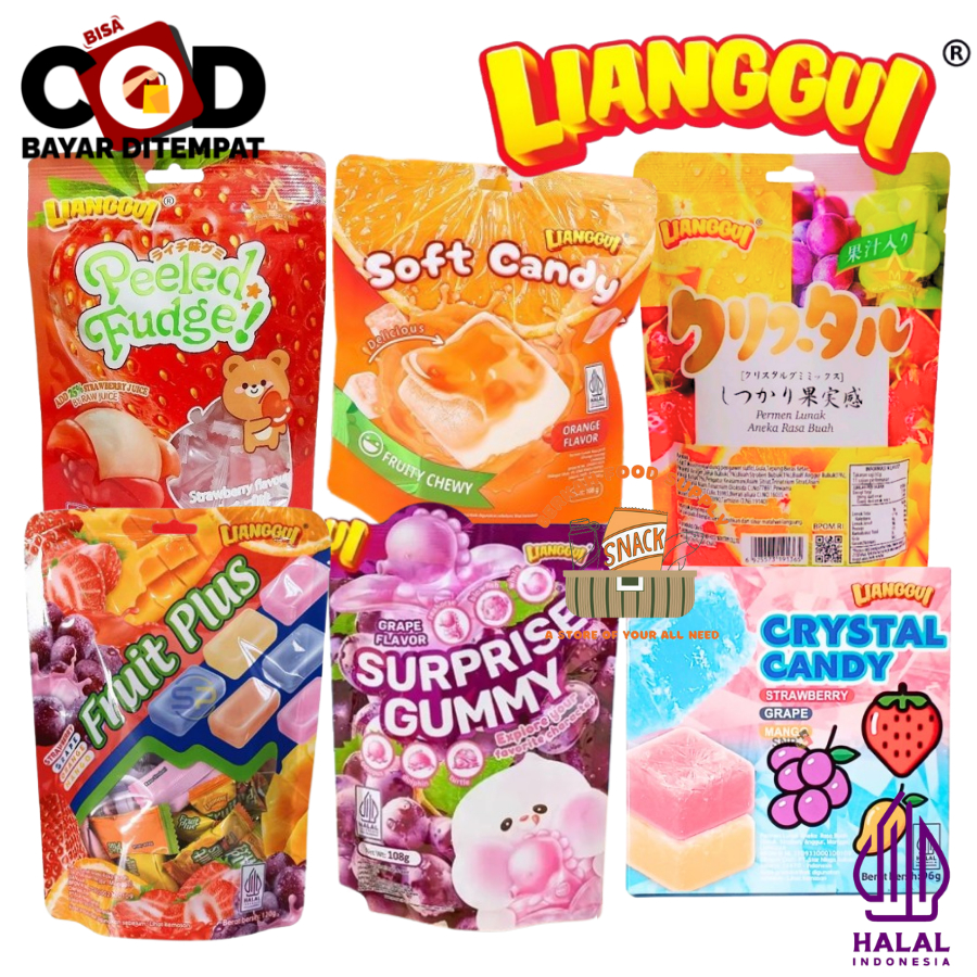 [ Blessings ] Lianggui Halal Soft Jelly Candy Peeled Fudge Surprise ...