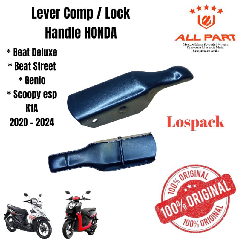(ORIGINAL) Lever comp brake lock handle left honda beat deluxe genio ...