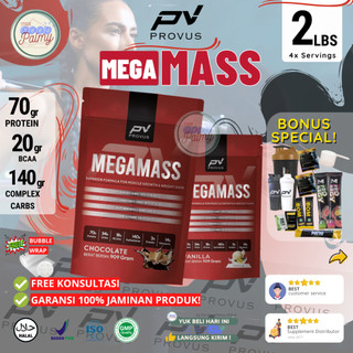 Provus Mega Mass Gainer 2 lbs 900 Gram MegaMass Gym Bulking Protein ...