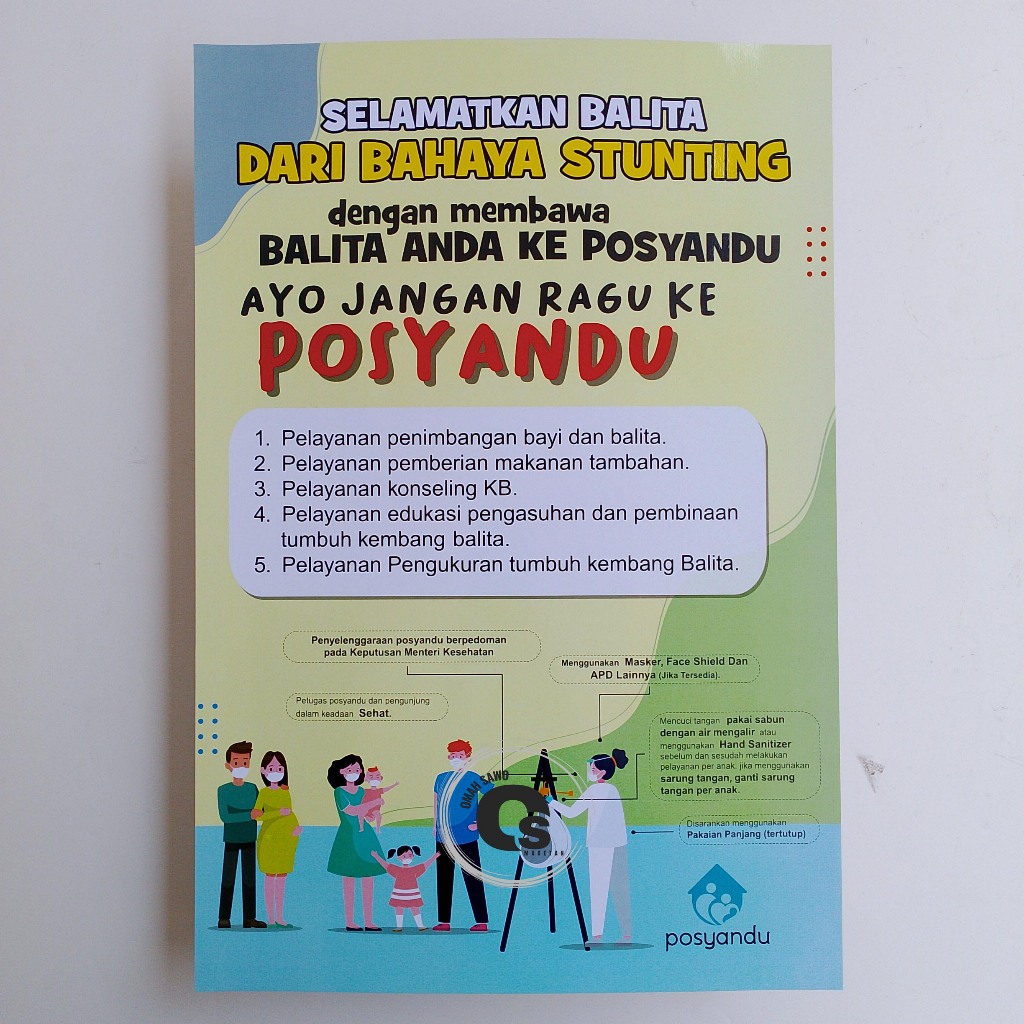Let's Go to Posyandu Poster - Prevent Stunting in Children - Nutrition ...