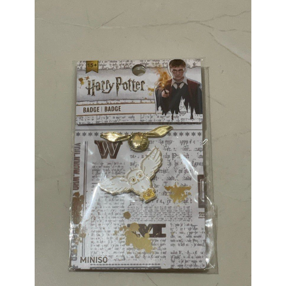 Miniso x Harry Potter Hedwig & Golden Snitch Badges | Shopee Malaysia