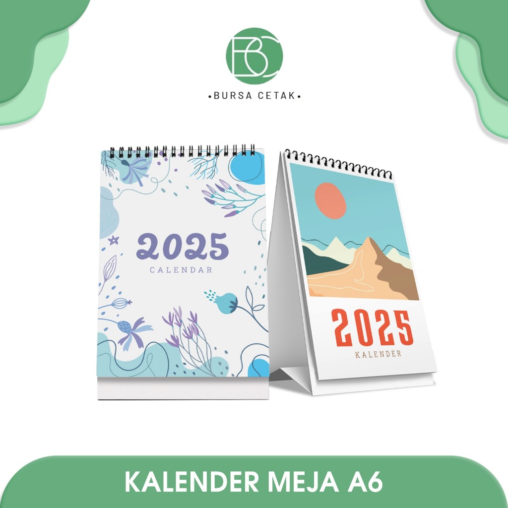 Bursa Print - Print Aesthetic A6 Size Desk Calendar / Print Aesthetic ...
