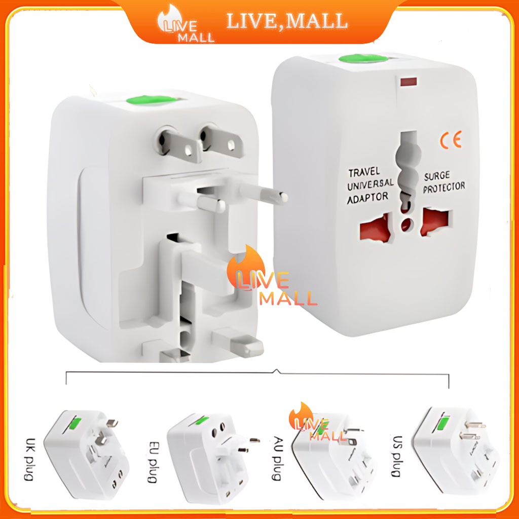 Universal ELECTRICAL PLUG INTERNATIONAL ADAPTER TRAVEL PLUG ALL IN1 ...