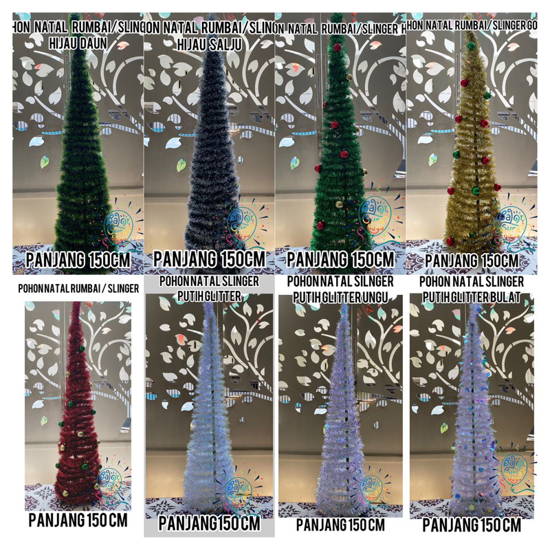 CHRISTMAS TREE / PORTABLE FIR TREE SLINGER 1.5 meters. | Shopee Malaysia