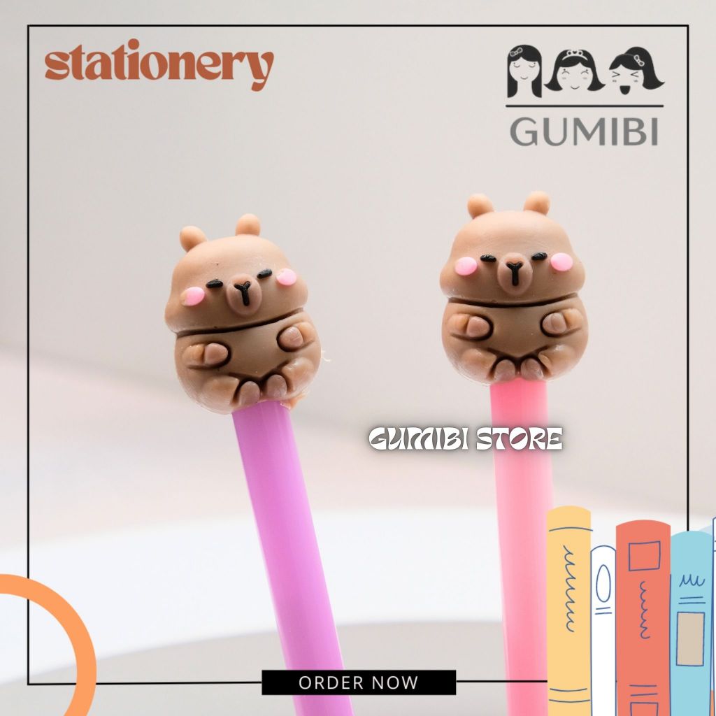 CAPYBRA GEL PEN VERSION 2 CAPYBARA DOLL PEN CAPYBARA GEL PEN KAPIBARA ...