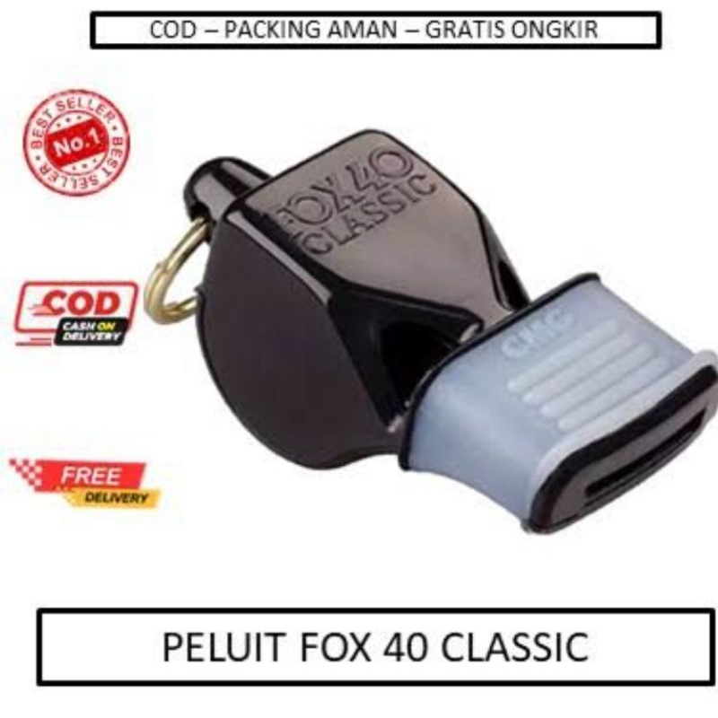 Fox 40 Classic Plus CMG Rubber Whistle Referee Whistle Security Guard ...