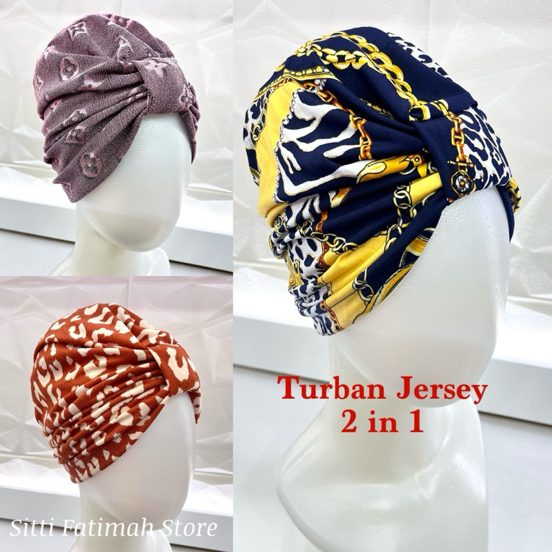 Instant Turban Jersey Motif Adult Turban | Shopee Malaysia