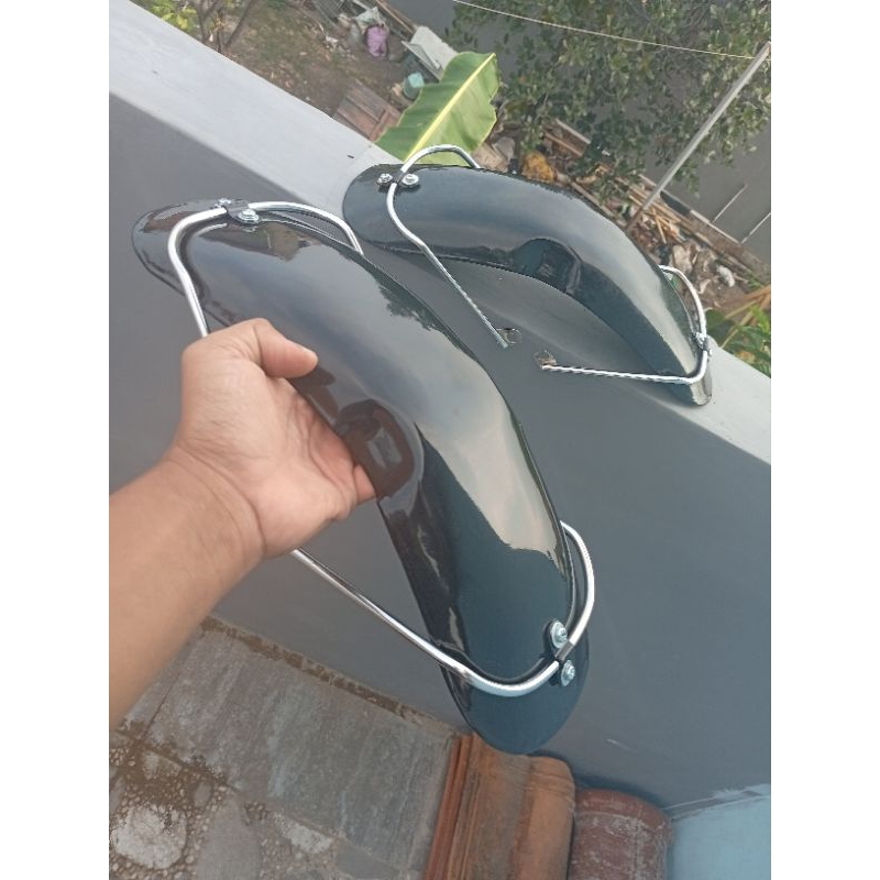 HITAM Custom INFINITY SPAKBOR UNIVERSAL WINGS FRONT SLebor BLACK PAINT, w175 Front Fender ...