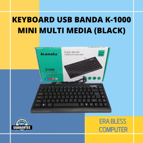 K1000 | BANDA K-1000 Mini Multimedia USB Keyboard (Black) | Shopee Malaysia