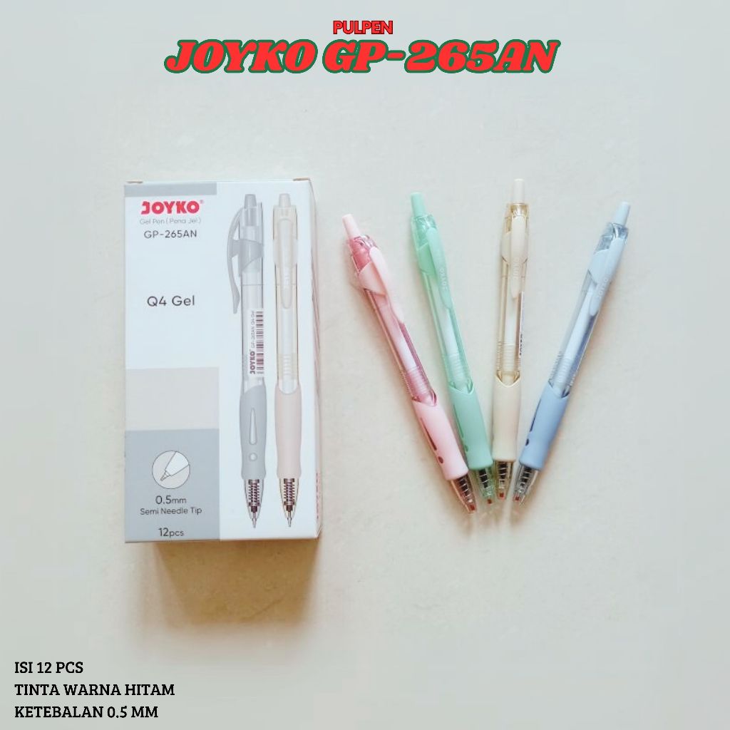 Joyko GP-265AN Q4 Gel Ballpoint Pen / Gel Pen | Shopee Malaysia